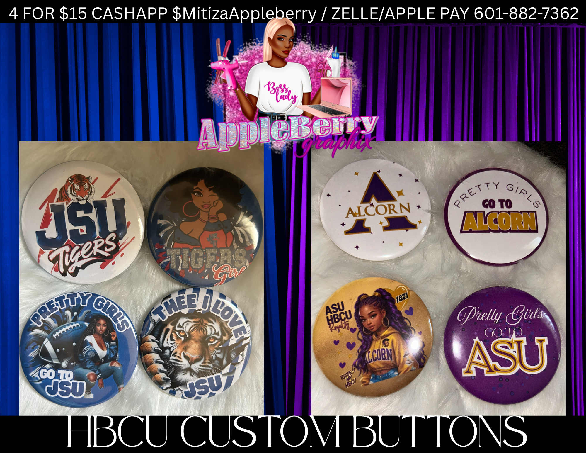 PERSONalized Buttons – AppleBerry Graphix